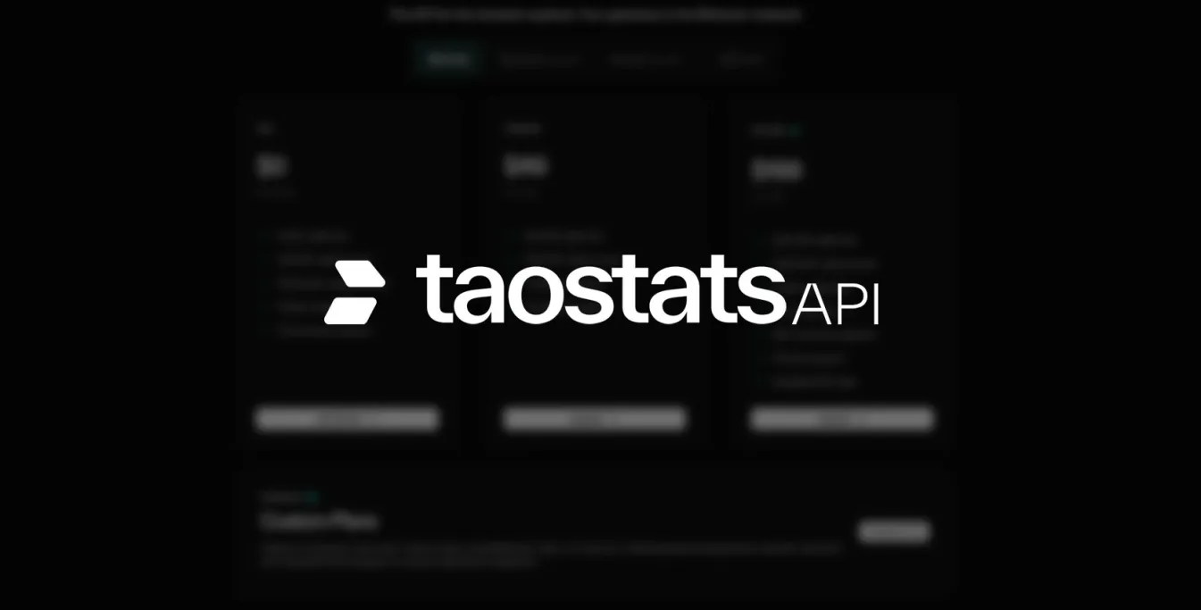 Login · Taostats Dashboard & API